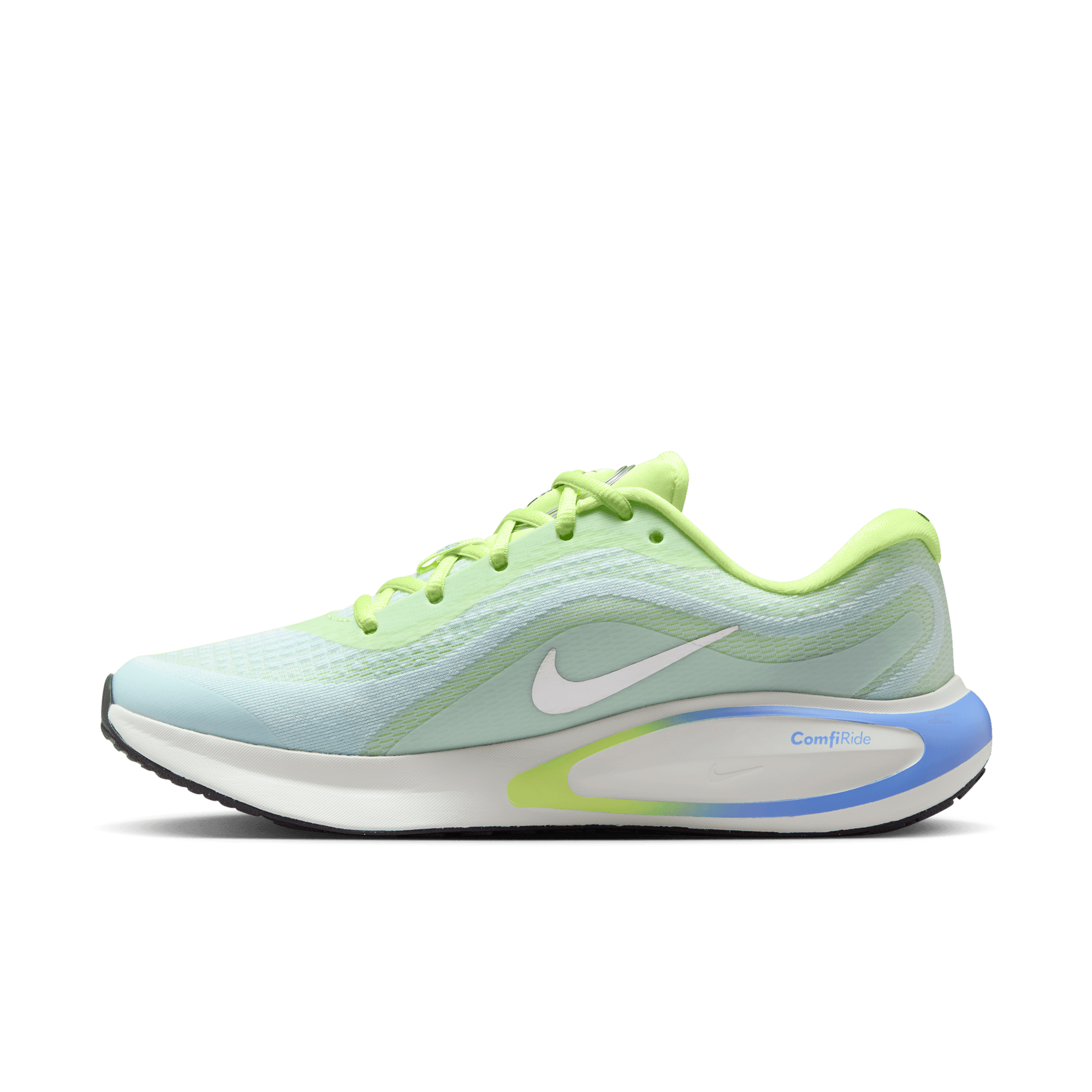 NIKE JOURNEY RUN WOMEN'S ROAD RUNNING SHOES LT LEMON TWIST/METALLIC ...